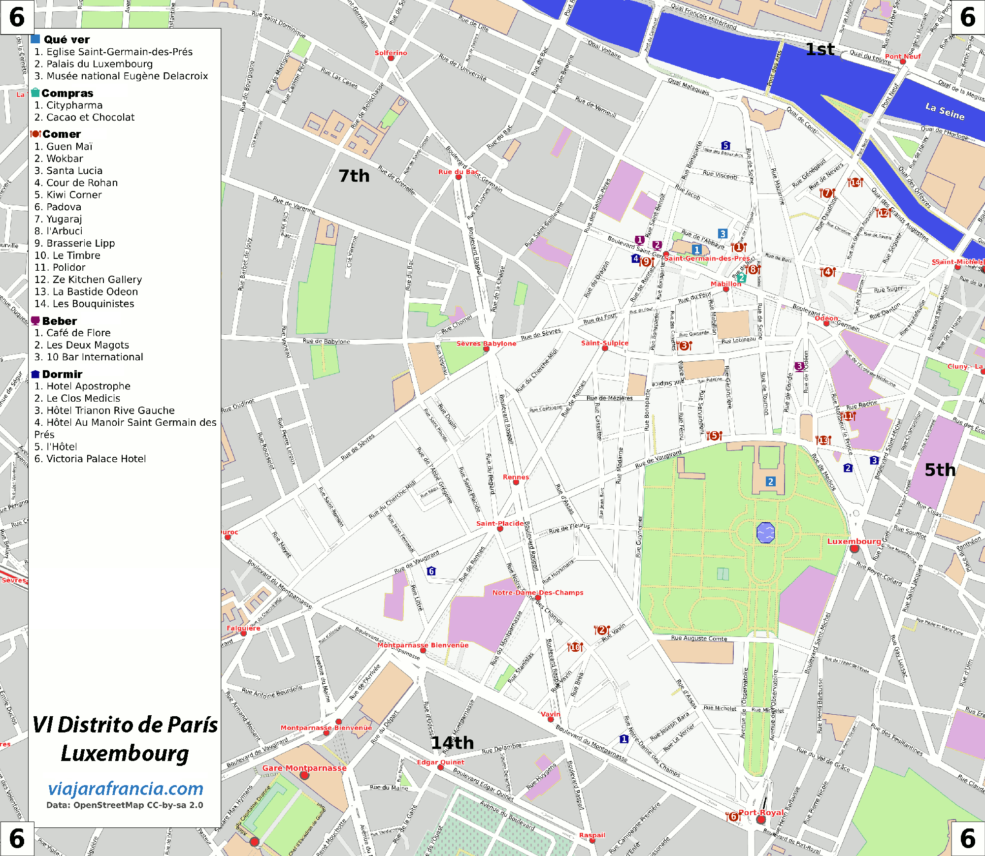 VI Distrito de París - Viajar a Francia