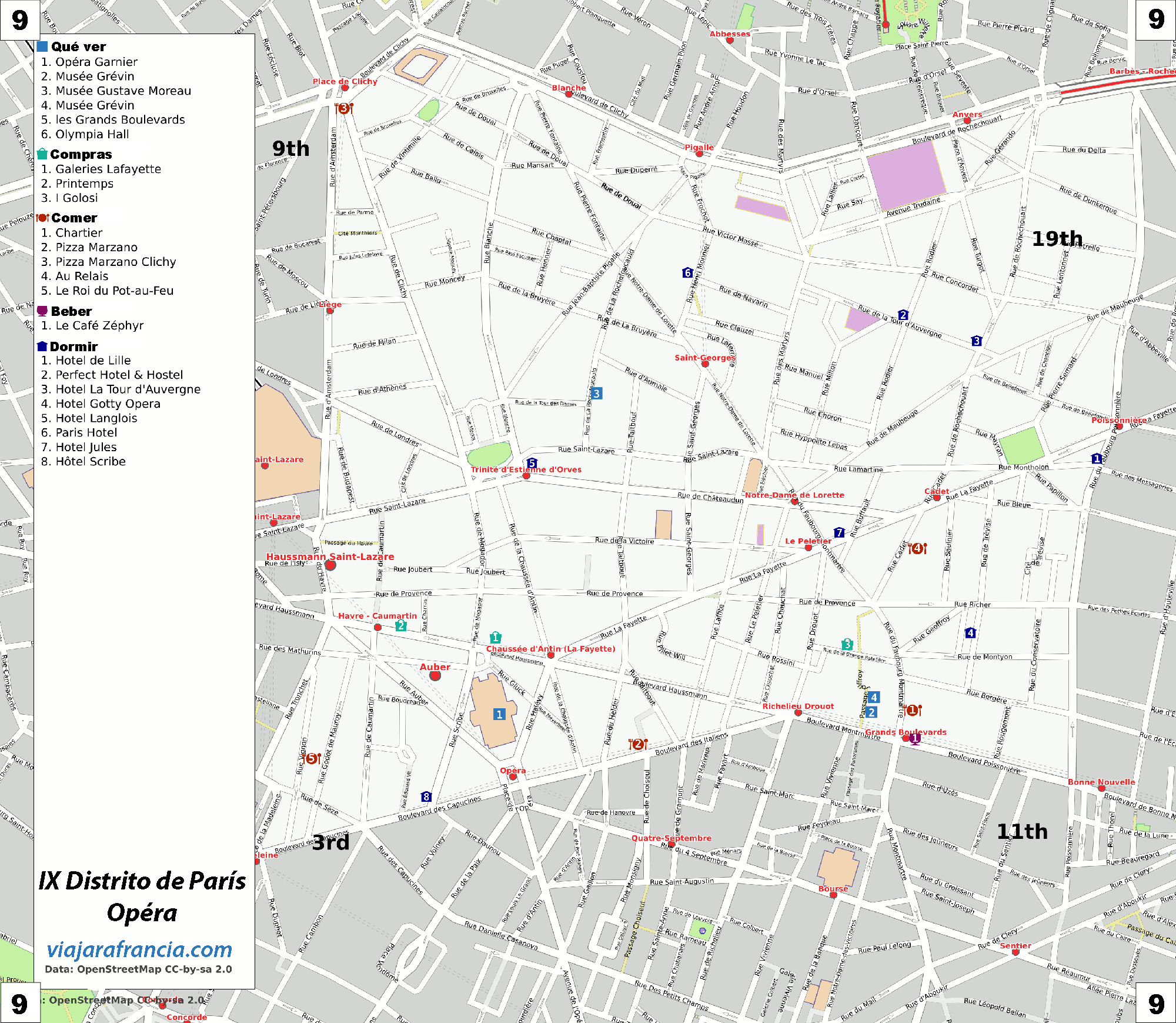 IX Distrito de París - Viajar a Francia