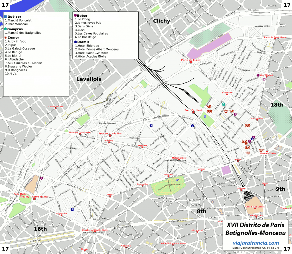 XVII Distrito de París - Viajar a Francia