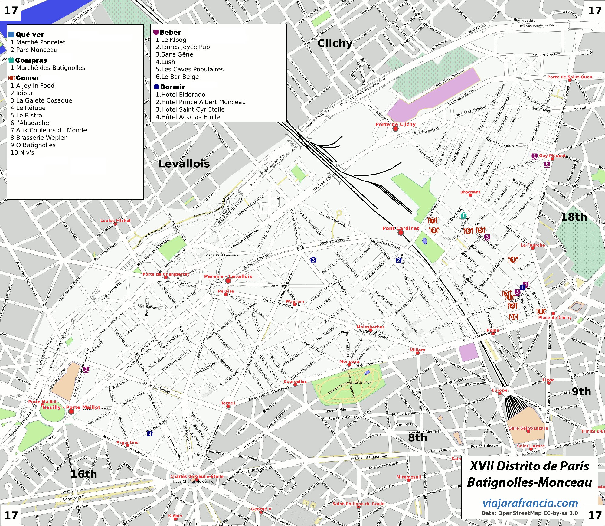 XVII Distrito de París - Viajar a Francia