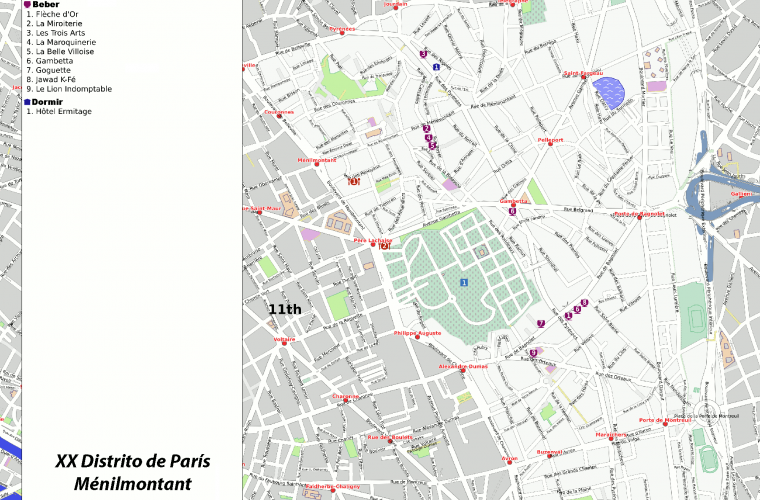 XX Distrito de París - Viajar a Francia